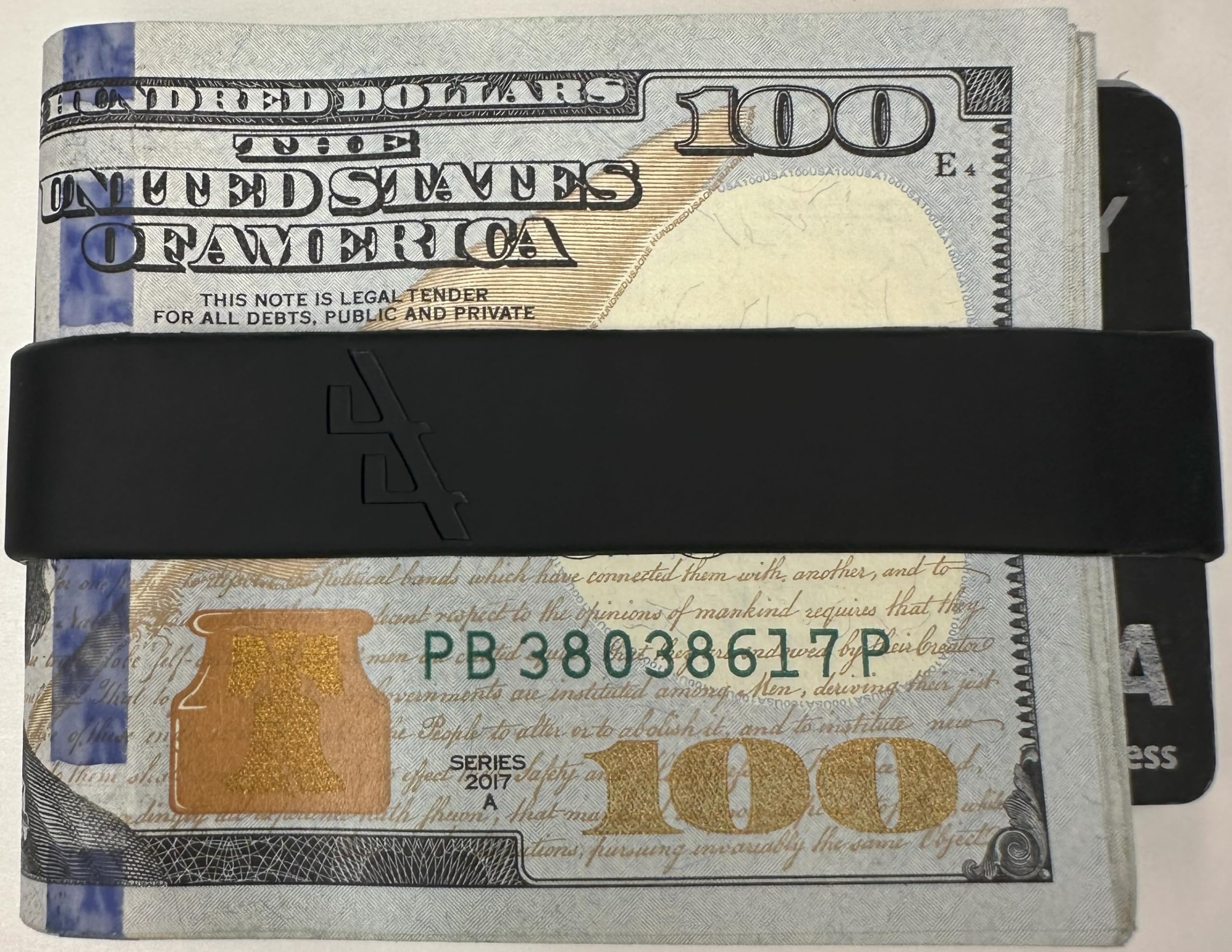 Rubber Money Bands for Cash (3), Wallet Money Clip Alternative (Black)