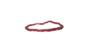 natural red garnet stretchable beads bracelet 7 inch endless, garnet faceted rondelles, healing bracelet, adjustable, fashion jewelry