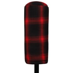 titleist tartan barrel driver headcover black/white/red