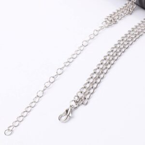 Yheakne Punk Snake Pendant Necklace Choker Silver Layered Serpent Necklace Chain Gothic Snake Necklace Retro Snake Collar Necklace Jewelry for Women