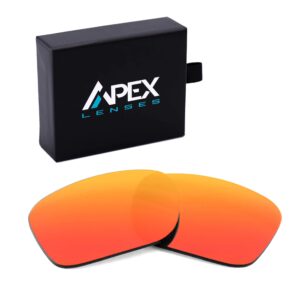 Apex Lenses Polarized PRO Replacement Lenses for Tom Ford Philippa Sunglasses (Fire Orange)