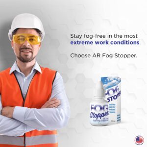 ULTRAVUE Fog Stopper Anti-Fog Drops Treatment - Effective On All Lenses (AR Coated Included) and Screens - Prevents Fogging on Eyeglasses, Goggles, PPE and More - Stay Fog Free for Days - Made in USA