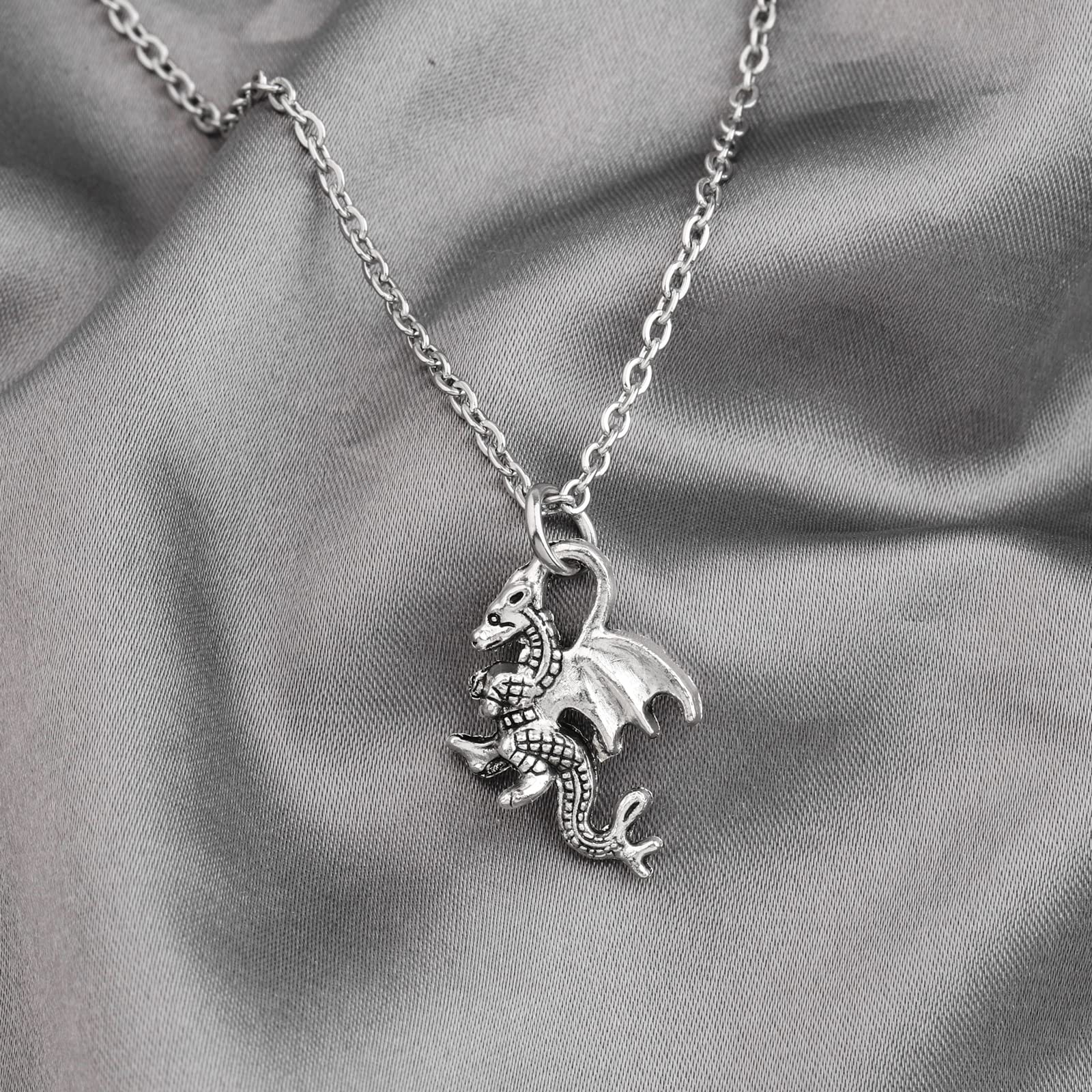 TGBJE The Dragon Necklace Dragon Spirit Animal Gift for Women Goth Gift Dragon Charm Jewelry (Dragon Necklace)