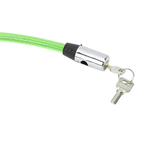 Cable Lock, Bike Cable Portable Size for Gate for Motorcycle for Bike(Green)