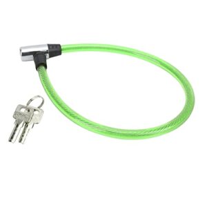 cable lock, bike cable portable size for gate for motorcycle for bike(green)