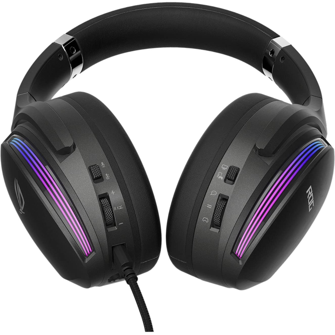 ASUS ROG Fusion II 500 Gaming Headset - AI Beamforming Mic, Noise-canceling AI Mic, 7.1 Surround Sound, Hi-Res ESS 9280 Quad DAC, Game Chat, 3.5mm, USB-C