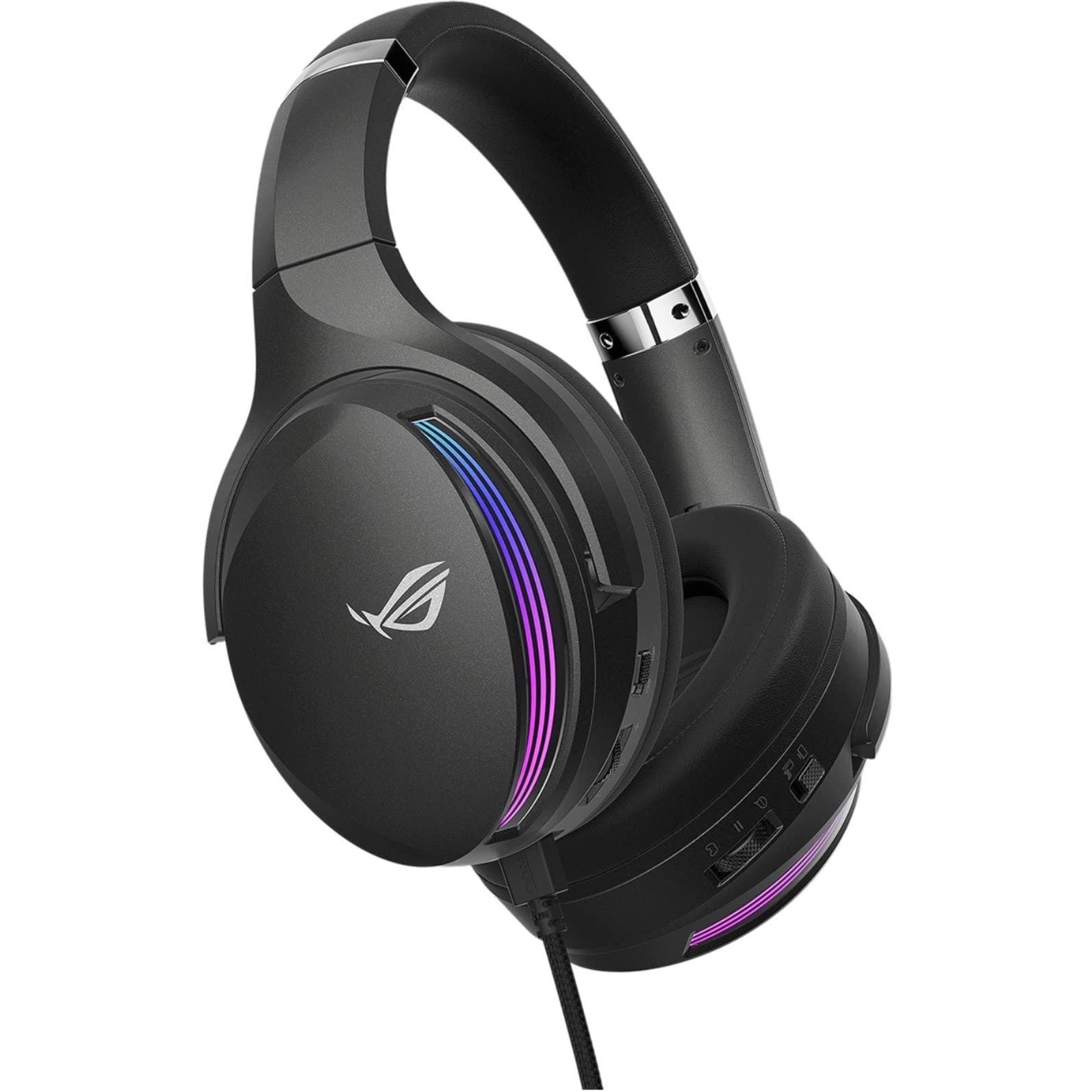 ASUS ROG Fusion II 500 Gaming Headset - AI Beamforming Mic, Noise-canceling AI Mic, 7.1 Surround Sound, Hi-Res ESS 9280 Quad DAC, Game Chat, 3.5mm, USB-C