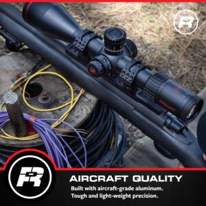 Red-Line Optics F4U Corsair II BATTLE TESTED IN ACTIVE COMBAT! 5-30x56 MRAD, FFP Illuminated Hunting, Tactical, Long-Range, Competition Scope Designed in America, Based in Washington State (Black Red)