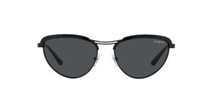 vogue eyewear women's vo4236s cat eye sunglasses, dark grey, 55 mm