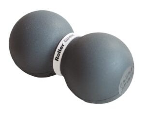 roller fitness infinity roller, peanut foam roller, large 8-inch double massage ball exercise roller (gray - soft)