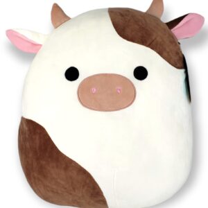 SQUISHMALLOW KellyToy - 16 Inch (40cm) - Ronnie The Cow - Super Soft Plush Stuffed Toy Animal Pillow Pal Buddy Birthday Valentines Gift