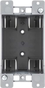 newhouse hardware 1-gang pvc old work electrical outlet box (3-pack) | 14 cu. in. plastic junction box for switches, gfci, or duplex receptacle outlet | old work electrical box for home improvement