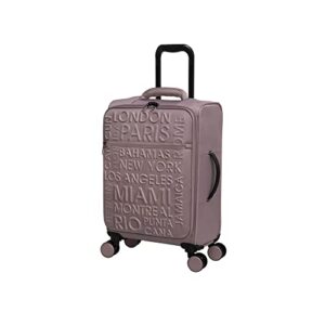 it luggage citywide 22" softside carry-on 8 wheel spinner, pale mauve