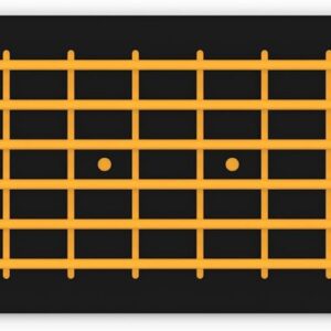 Guitar Pad Accessory for J-Play MIDI controller - 6 Frets and Effect Zone, Dedicated Musical App Included, Plug & Play Music instrument Fire Edition