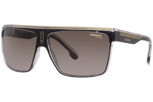 carrera 22/n black gold/brown shaded 63/12/130 men sunglasses