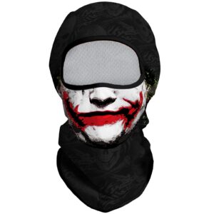 obacle balaclava face mask men women ski cycling (skull white face red blood)