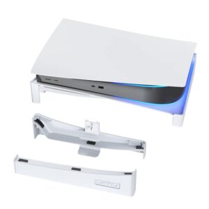 horizontal stand compatible for ps5, upgraded desk stand for disc & digital editions, with screw fixing