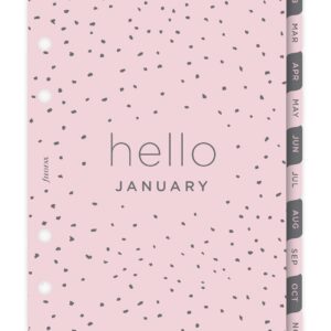 Filofax Personal Confetti Week to View Diary - 2023, White (23-68491)