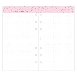 Filofax Personal Confetti Week to View Diary - 2023, White (23-68491)