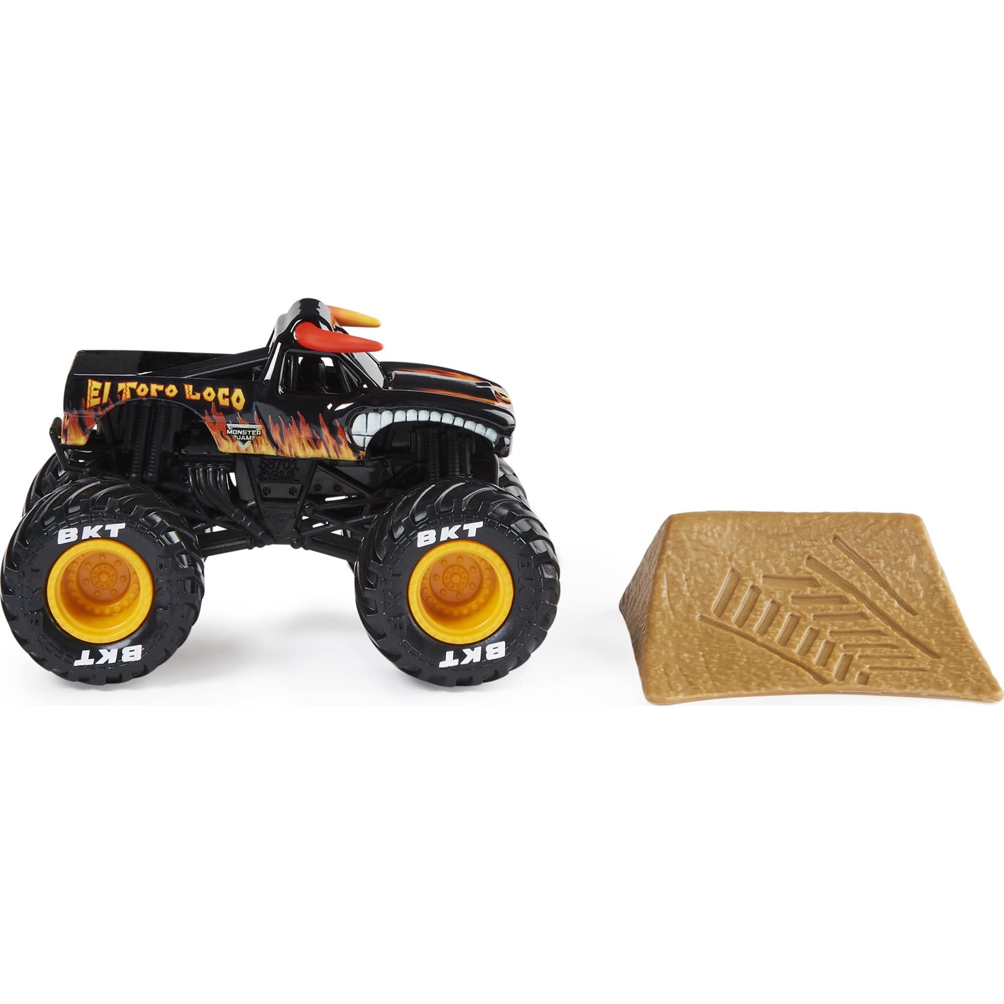 Monster Jam 2022 Spin Master 1:64 Diecast Truck with Bonus Accessory: Legacy Trucks El Toro Loco