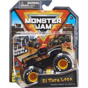 monster jam 2022 spin master 1:64 diecast truck with bonus accessory: legacy trucks el toro loco