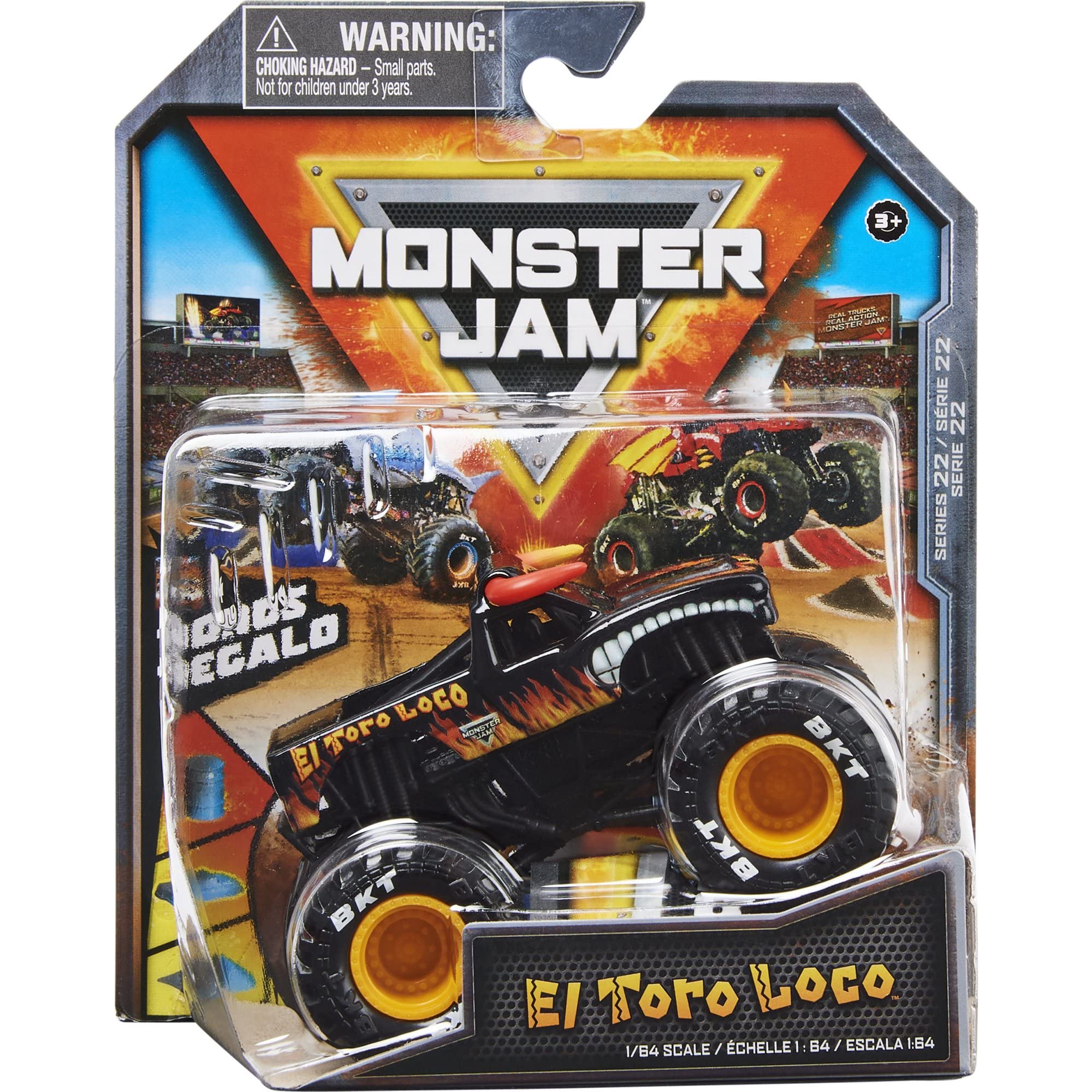 Monster Jam 2022 Spin Master 1:64 Diecast Truck with Bonus Accessory: Legacy Trucks El Toro Loco