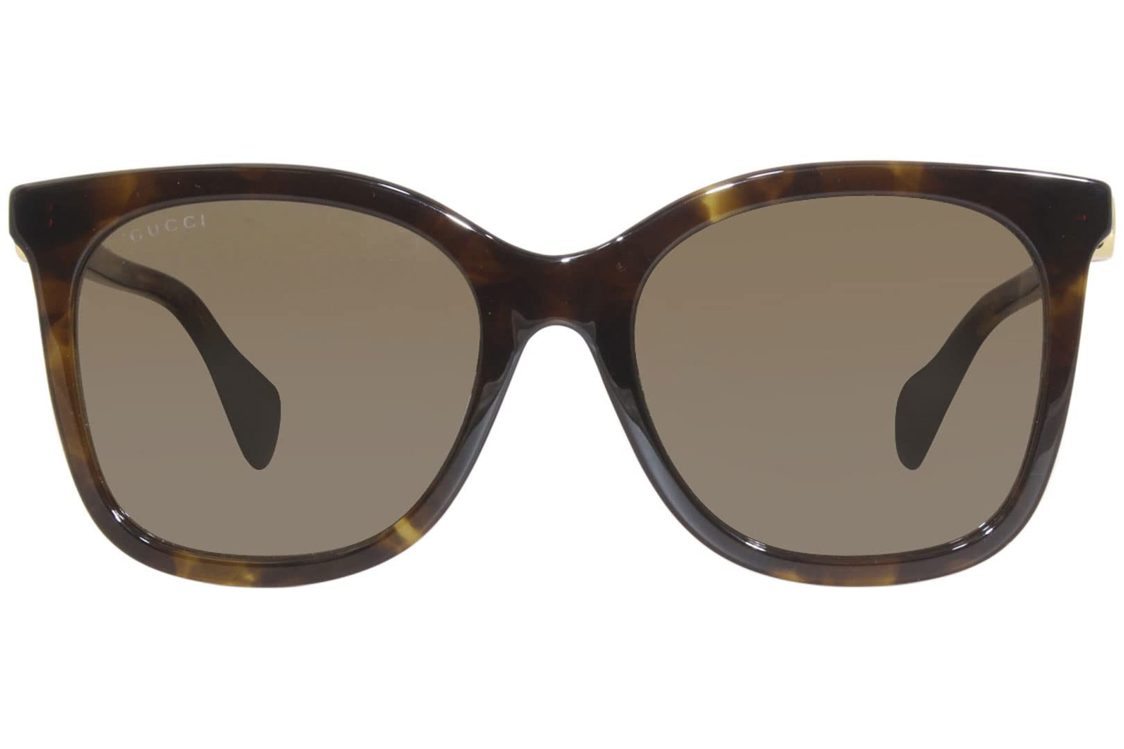 Gucci GG1071S Shiny Dark Brown Havana/Brown One Size