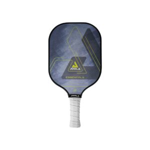 joola essentials performance pickleball paddle with reinforced fiberglass surface and honeycomb polypropylene core, blue