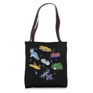 nudibranch sea slug ocean scuba diver snorkeling aquarium tote bag