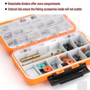 FASPLORE Fishing Tackle Box Floating Storage Box Waterproof Portable Tackle Box.