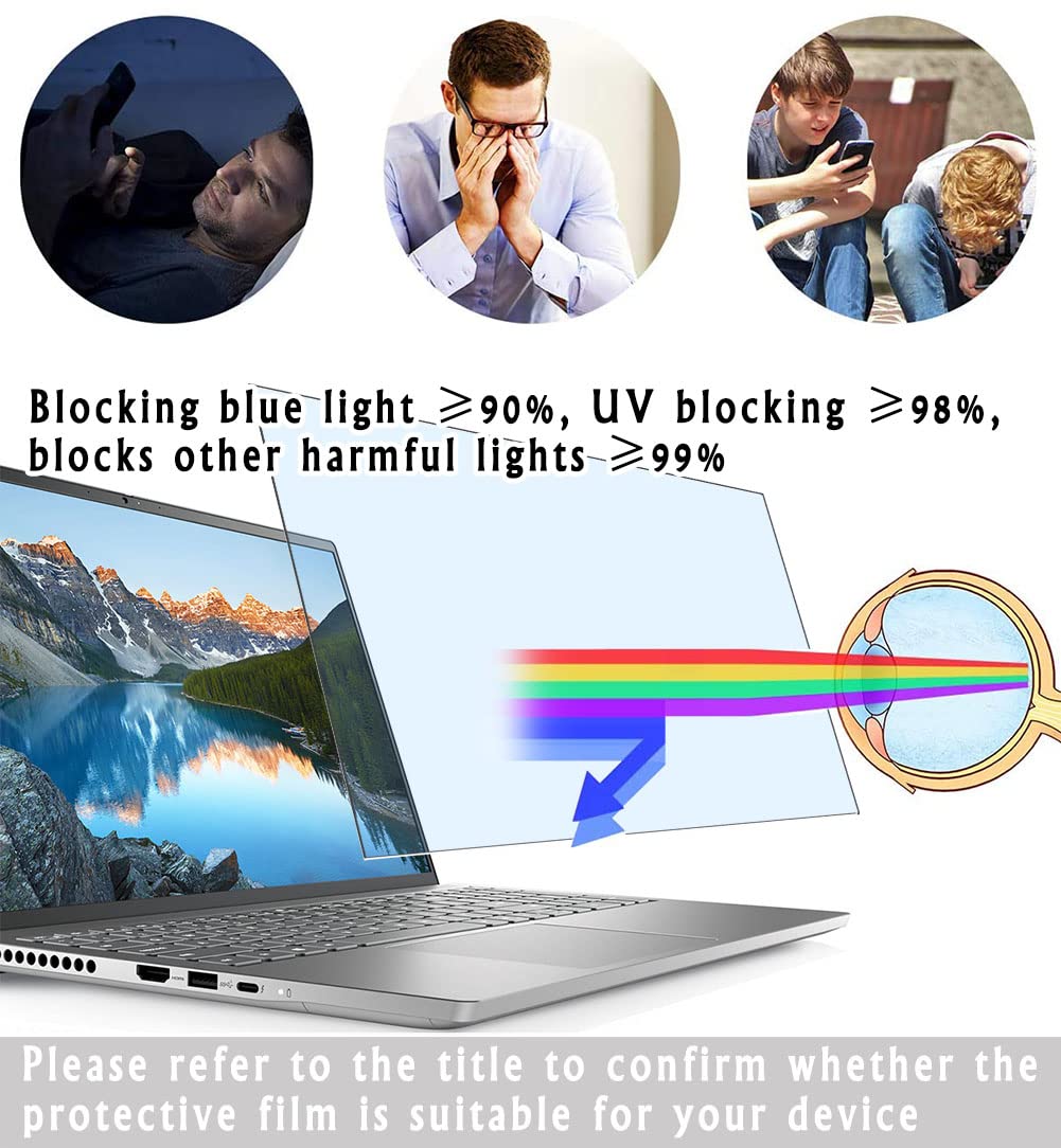 Vaxson Anti Blue Light Tempered Glass Screen Protector, compatible with YAMAZEN QMM4K-156 15.6" Monitor Visible Area Cover Only, 9H Film Protectors [ Not Full Coverage ]