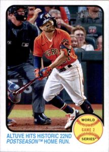 2022 topps heritage #206 jose altuve nm-mt astros