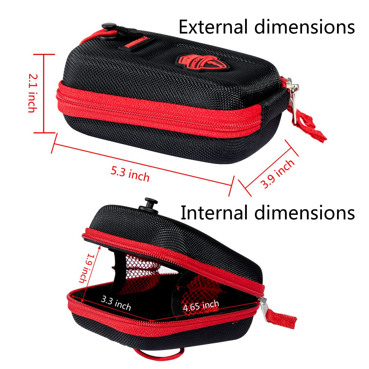 JAWEGOLF Carrying Cases Golf Rangefinder Case Bag Compatible with Bushnell Callaway Or Other Laser Rangerfinder (Black-Magnetic)