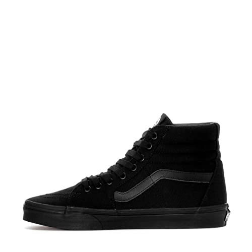 Vans SK8 Hi Black/Black Canvas Mens US 6