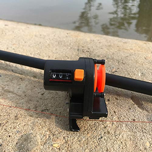 Shanrya Fishing Line Depth Counter, Easy to Install Fishing Line Counter Strong Line Runner Anti Impact 0-999M for Freshwater