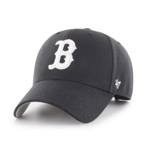 '47 boston red sox mvp adjustable hat baseball cap - black/white