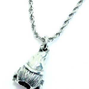 ChubbyChicoCharms Book Lover gnome 3D charm 20" Chain Necklace With Focal Charm Made In USA from Genuine American Pewter! For Women, Girls, Teen