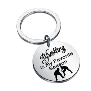 bobauna werstling keychain wrestler gift wrestling is my favorite season wrestling gift (werstling keychain)