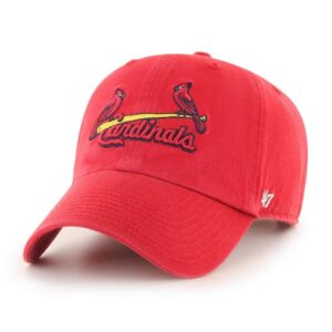 47 st. louis cardinals cooperstown clean up dad hat baseball cap - red