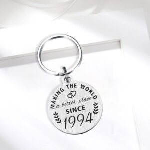 ABNTY 30th Birthday Gifts for Women Men, 30 Year Old Birthday Keychain, Born in 1994 Gifts, 1994 Birthday Decorations