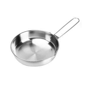 fire-maple antarcti 8" frying pan | sus 304 stainless steel skillet | durable and easy to clean | ideal for camping fishing bushcraft