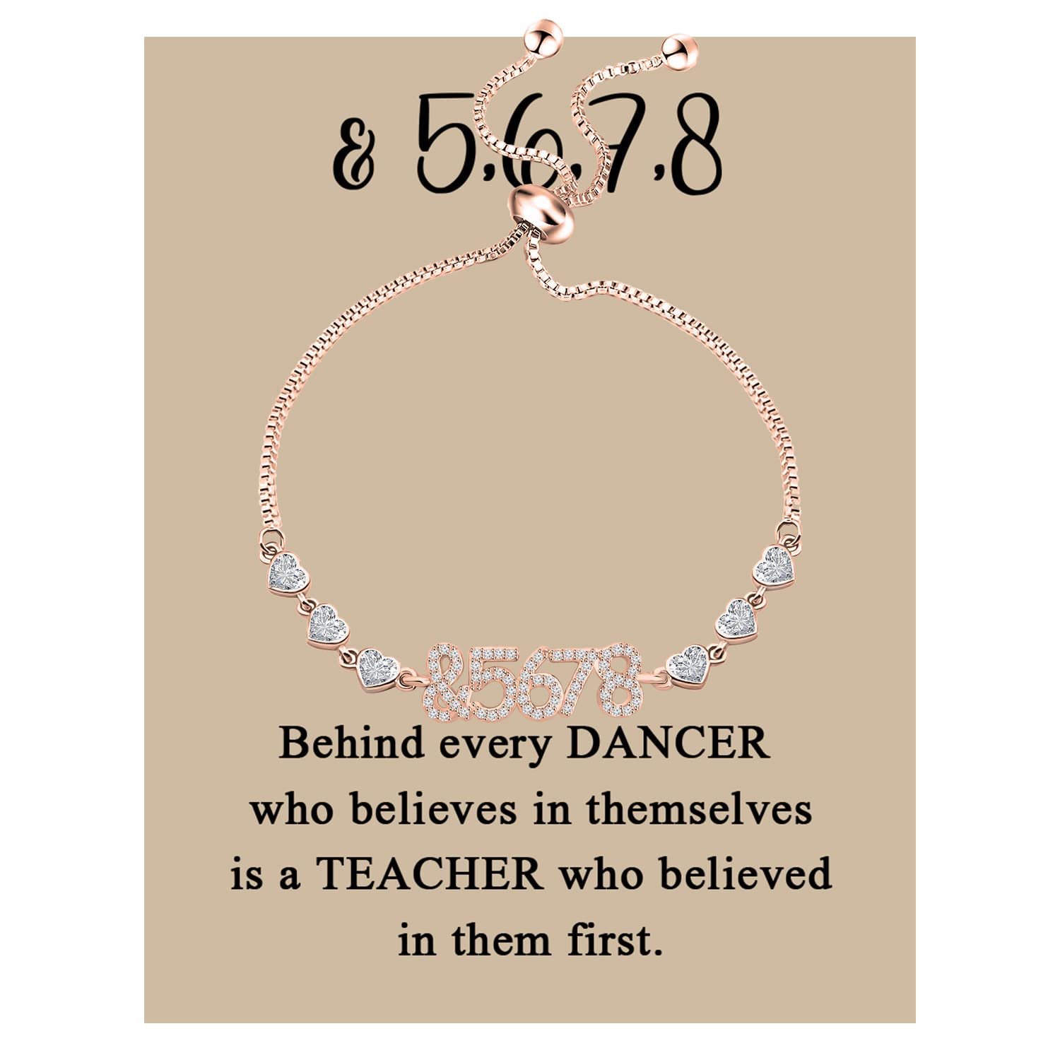 MAOFAED Dance Teacher Gift Behind Every Dancer Who Believes In Themselves Is A Teacher Who Believed In Them First (5678 card br)