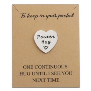 maofaed pocket hug token gift idea going away gift long distance relationship gift for girlfriend boyfriend (keep in pocket card)