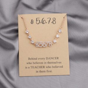 MAOFAED Dance Teacher Gift Behind Every Dancer Who Believes In Themselves Is A Teacher Who Believed In Them First (5678 card br)