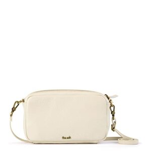 The Sak womens Cora Leather Crossbody, Stone, One Size US