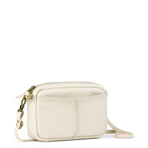 The Sak womens Cora Leather Crossbody, Stone, One Size US