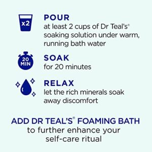 Dr Teal's Pure Epsom Salt Soak, Clarify & Smooth with Witch Hazel & Aloe Vera, 3 lbs (Pack of 4)