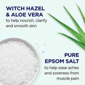 Dr Teal's Pure Epsom Salt Soak, Clarify & Smooth with Witch Hazel & Aloe Vera, 3 lbs (Pack of 4)