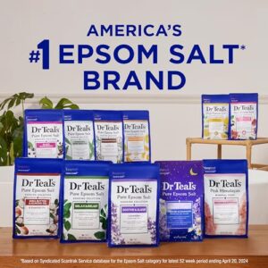 Dr Teal's Pure Epsom Salt Soak, Clarify & Smooth with Witch Hazel & Aloe Vera, 3 lbs (Pack of 4)