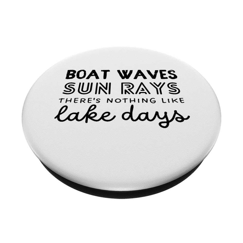 Summer Lover's Boat Waves Sun Rays Lover Lake Days Apparel PopSockets Swappable PopGrip